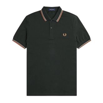 Fred Perry M3600 Twin Tipped Polo - - Tops - Herren - Gr&uuml;n - S