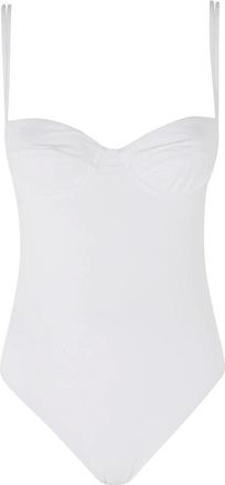 Federica Tosi Femme, Maillots de bain, Blanc, Taille: 38 FR Maillot de bain une pi&egrave;ce balconnet