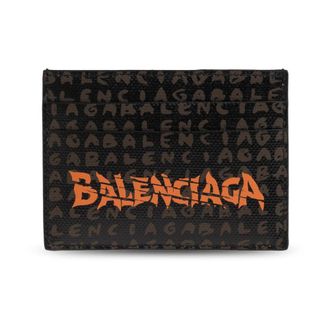 Balenciaga Kartenetui mit Logo - - Accessories - Herren - Braun - ONE SIZE