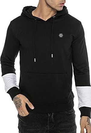 Red Bridge Sweat à Capuche pour Homme Pull-Over avec Capuchon Zipped Hoodie Noir XL