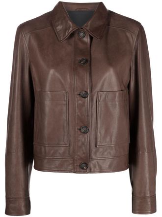 Brunello Cucinelli Gekn&ouml;pfte Jacke - Braun