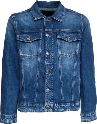 Dondup Homme, Vestes, Bleu, Taille: L Veste en denim rigide coupe regular