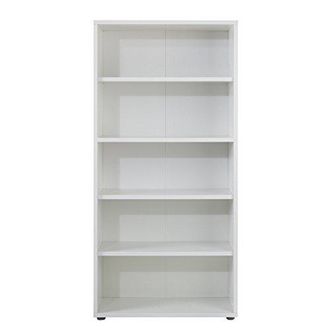 Tvilum B&uuml;cherregal mit vier Regalen, wei&szlig;e Farbe, 89,2 x 186 x 40,1 cm