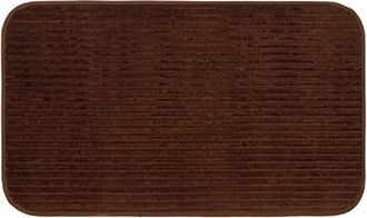Gözze Rutschfester Weicher Badeteppich, 100% Polyester, 60 x 100 cm - Schokolade