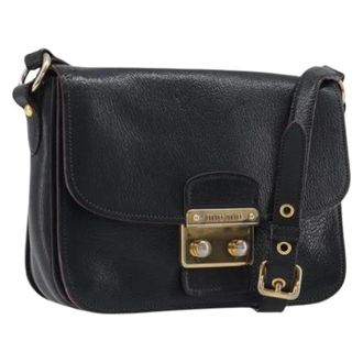 Miu Miu Sac bandouli&egrave;re Pre-owned - Femme - Pre-owned - Noir - Taille: ONE Size