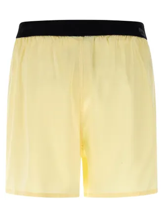 Tom Ford Womens Bicolor Silk Bermuda Shorts