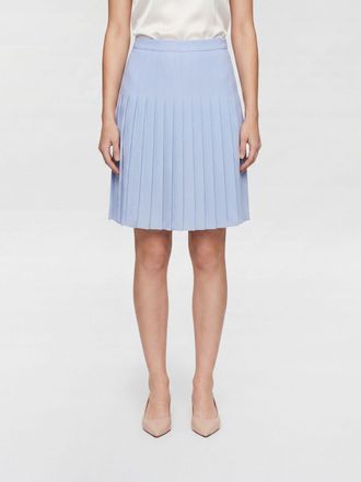 Maison Margiela Mini-jupe pliss&eacute;e taille haute en popeline de coton
