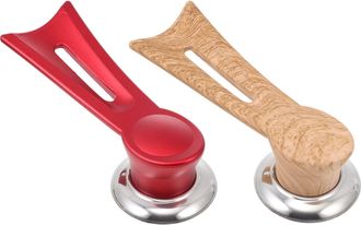 Cabilock 2Stück Topfdeckelgriff, Topfgriff, Deckelknopf, Universal Deckelknauf, Deckelgriffknauf, Bakelit Ersatzdeckelknöpfe, mit Schraubenzubehör, für Topfdec