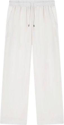 Emporio Armani Homme, Pantalons, Blanc, Taille: XL Wide Pantalons