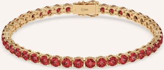 VEYNOU Veynou Tennisarmband Velvet Aus 14 Karat Recyceltem Gelbgold Und 7,20ct. Rubine gold