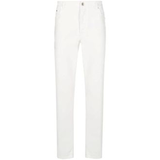 Brunello Cucinelli Homme, Jeans, Blanc, Taille: XL Pantalon en denim