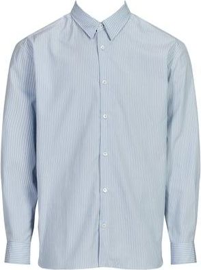A.P.C. Chemise oversize col classique en coton ray&eacute;