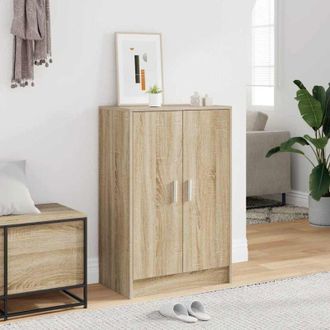vidaXL Vidaxl - Armoire &agrave; chaussures Ch&ecirc;ne Sonoma 60x35x92 cm Agglom&eacute;r&eacute;