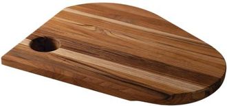 Tramontina FOLIUM Servierbrett, Schneidebrett, Teak, FSC, besonders nachhaltig, Unikat, Brotschneidebrett, Antipasti, Fingerfood, Vorspeisen
