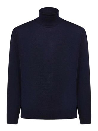 Canali Pull Col Rond - Bleu