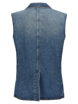 Coperni Delav&eacute; Denim Vest - Blue