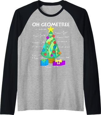 MathWare Oh Geometree Weihnachtsbaum Mathematiklehrer Weihnachten Raglan