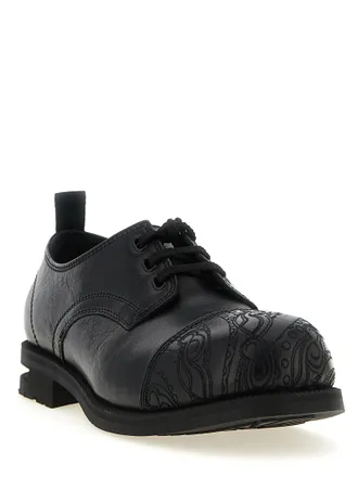 Kiko Kostadinov Mens Black Calfskin Oxfords And Derbies Shoe