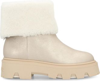 Moncler Femme, Chaussures, Gris, Taille: 38 EU Aurea Mid Shearling Bottes