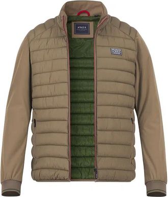 N.Z.A. Herren Jacken beige Mikrofaser unifarben