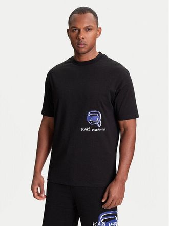 Karl Lagerfeld T-Shirt 755144 553225 Schwarz Regular Fit