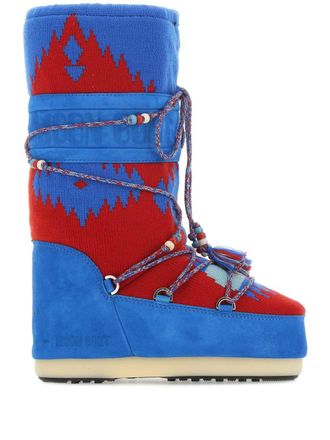 Alanui x Moonboot bottines Multicolor - Bleu