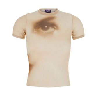 Jean Paul Gaultier T-Shirt mit Print - - Tops - Damen - Beige - M