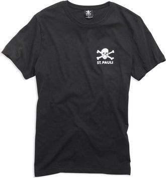FC St. Pauli Totenkopf II T-Shirt (schwarz, XXL)