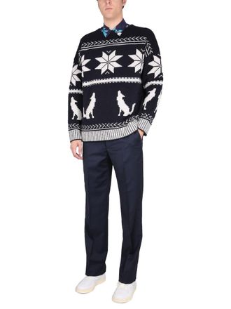 Etro Virgin Wool Sweater - Blue