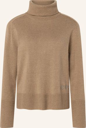 Joop Rollkragenpullover Kaddle Mit Schmucksteinen braun
