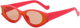Generic Lunettes De Soleil Vacances &Agrave; Petite Monture For Hommes, Conduite En Plein Air For Femmes, Sport(Red)