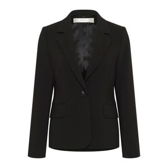 Inwear Femme, Vestes, Noir, Taille: 38 FR Blazer Noir avec Col en V