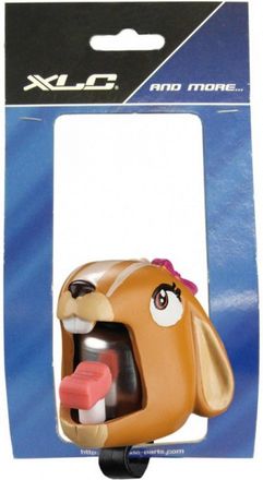 XLC Kinder Fahrradklingel Glocke Crazy Stuff Chipmunk, Mehrfarbig, 5.5 x 5.5 x 4 cm