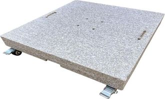 Siena Garden Schirmständer Granit Ennio Base 150 kg light grey mit Rollen