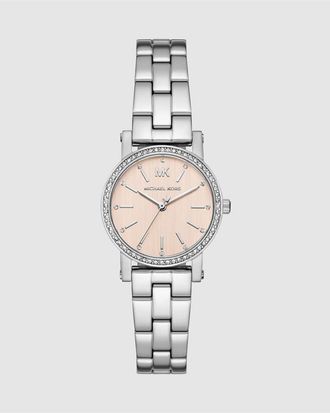 Michael Kors Corey Dreizeigeruhr aus Edelstahl in Silber