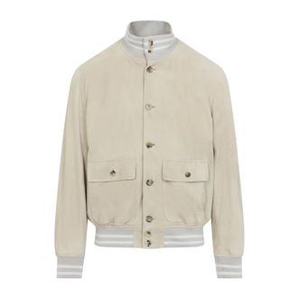 Ralph Lauren Homme, Vestes, Beige, Taille: M Veste Bomber Purple Label