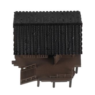 NUOBESTY Miniatur Pavillon Figur aus Harz Vintage Gartenornament 57X6X6cm Asiatische Architektur Dekoration f&uuml;r Aquarium Bonsai Schreibtisch