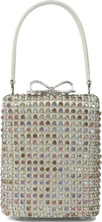 Self Portrait mini sac à ornements en cristal - Argent