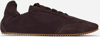 Arket Sneaker Aus Veloursleder Und Nylon -Braun