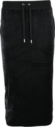 Juicy Couture Femme, Jupes, Noir, Taille: 34 FR Longuette in Felpa