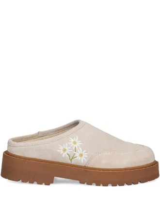 Diemme mules Maggiore à broderies - Tons neutres