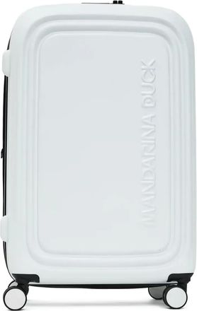 Mandarina Duck valise à logo embossé - Blanc