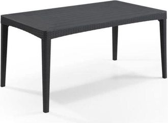 Keter Allibert - jardin Table 6 personnes Girona Wucker Rond Graphite