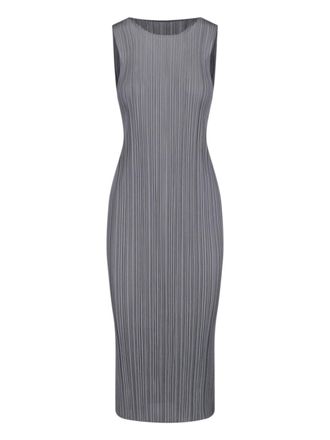 Pleats Please Issey Miyake Falten-Midikleid