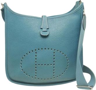 Herm&egrave;s Sac bandouli&egrave;re Evelyne Pre-owned - Femme - Pre-owned - Bleu - Taille: ONE Size