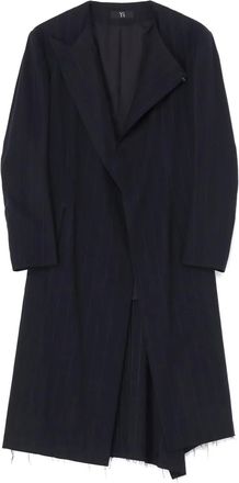 Yohji Yamamoto Asymmetrischer Mantel - Blau