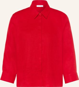 Hobb's Hemdbluse Nita Aus Leinen Mit 3/4-Arm rot