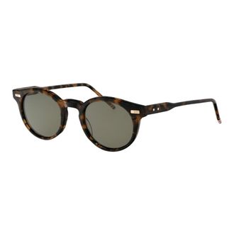 Thom Browne unisex, Accessoires, Brun, Taille: 45 MM Lunettes de soleil rondes en ac&eacute;tate