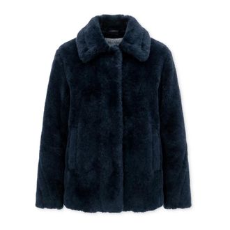 Max Mara Femme, Vestes, Bleu, Taille: 36 FR Fuggito Fur Coat