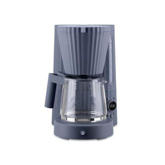 Alessi Plissé MDL14 G - Machine à Café Filtre Design, Fonction Mise en Marche Automatique, en Résine Thermoplastique, Fiche Européenne 1100 W, 150 cl, Gris